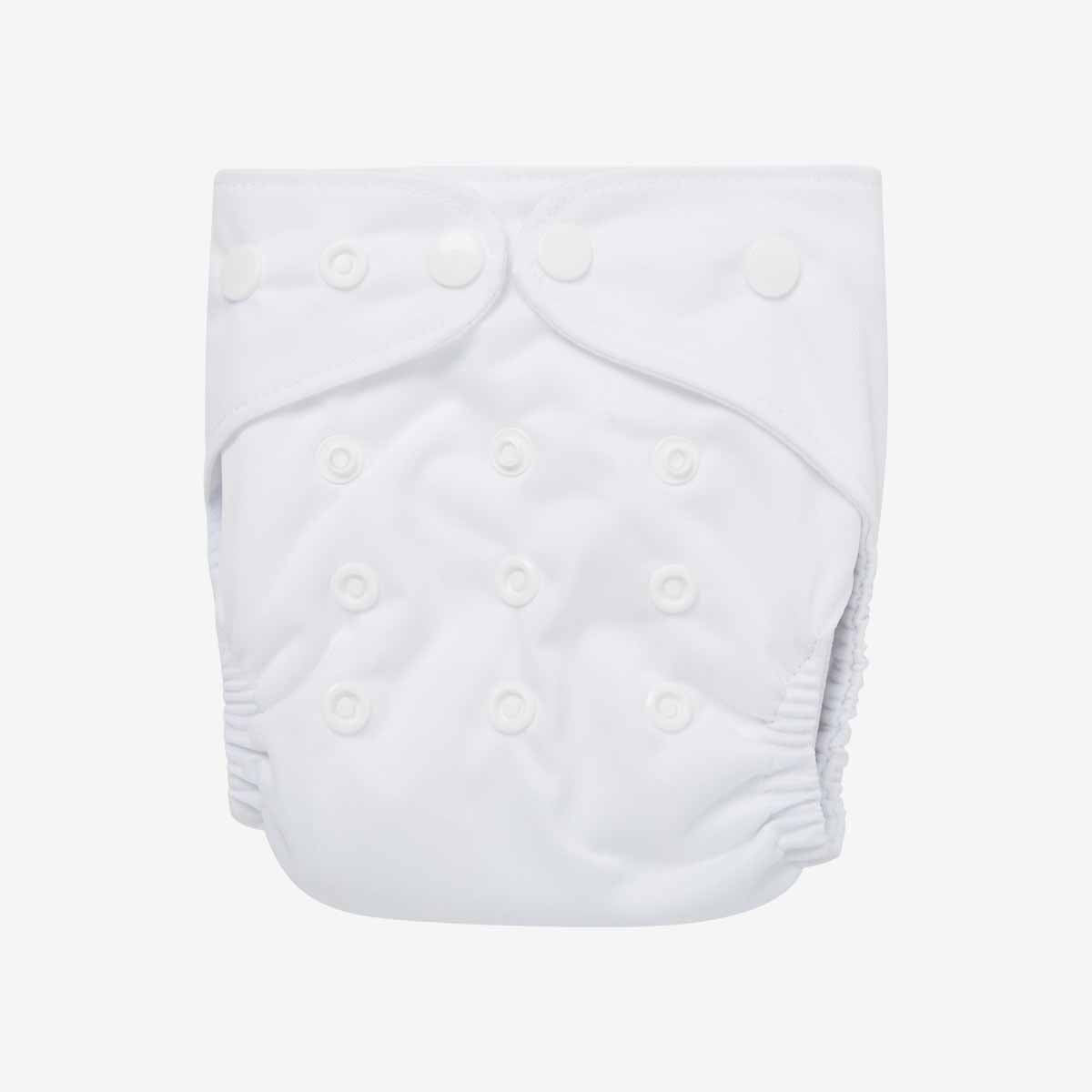 Reusable Nappy | Plain White | Peachi Baby | Peachi Baby