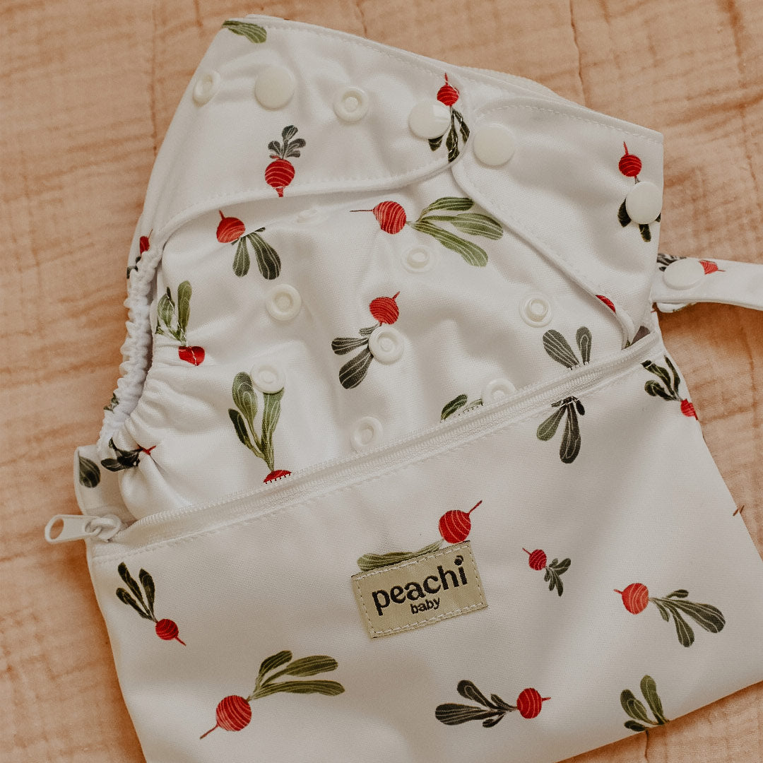 Mini Wet Bag | Radish | Peachi Baby | Peachi Baby